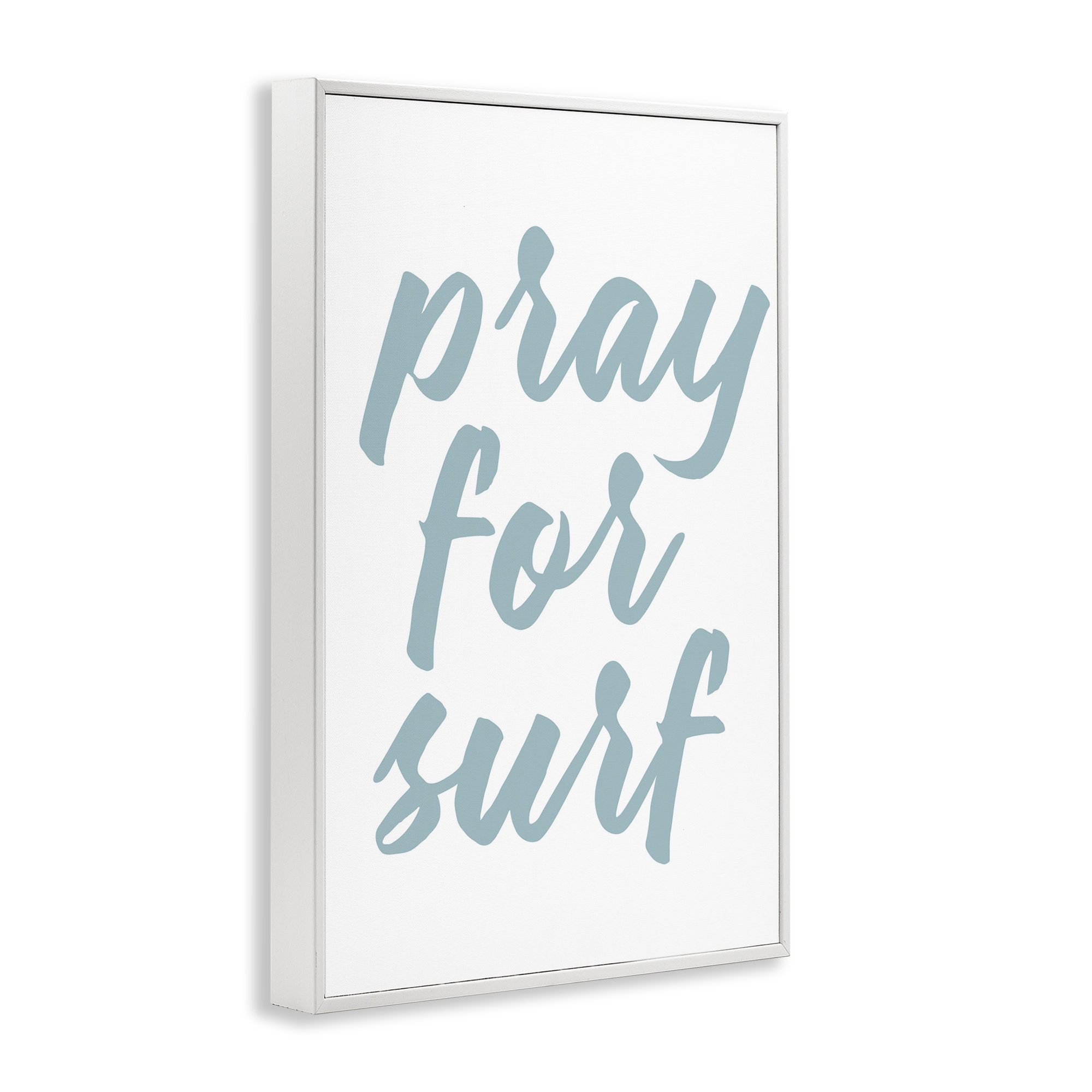 Highland Dunes Pray For Surf Framed Giclee Art by Lettered and Lined ...