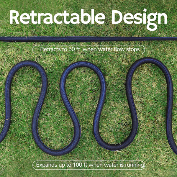 Airthereal Expandable Garden Hose 100 Ft., Heavy Duty Lightweight Hose ...