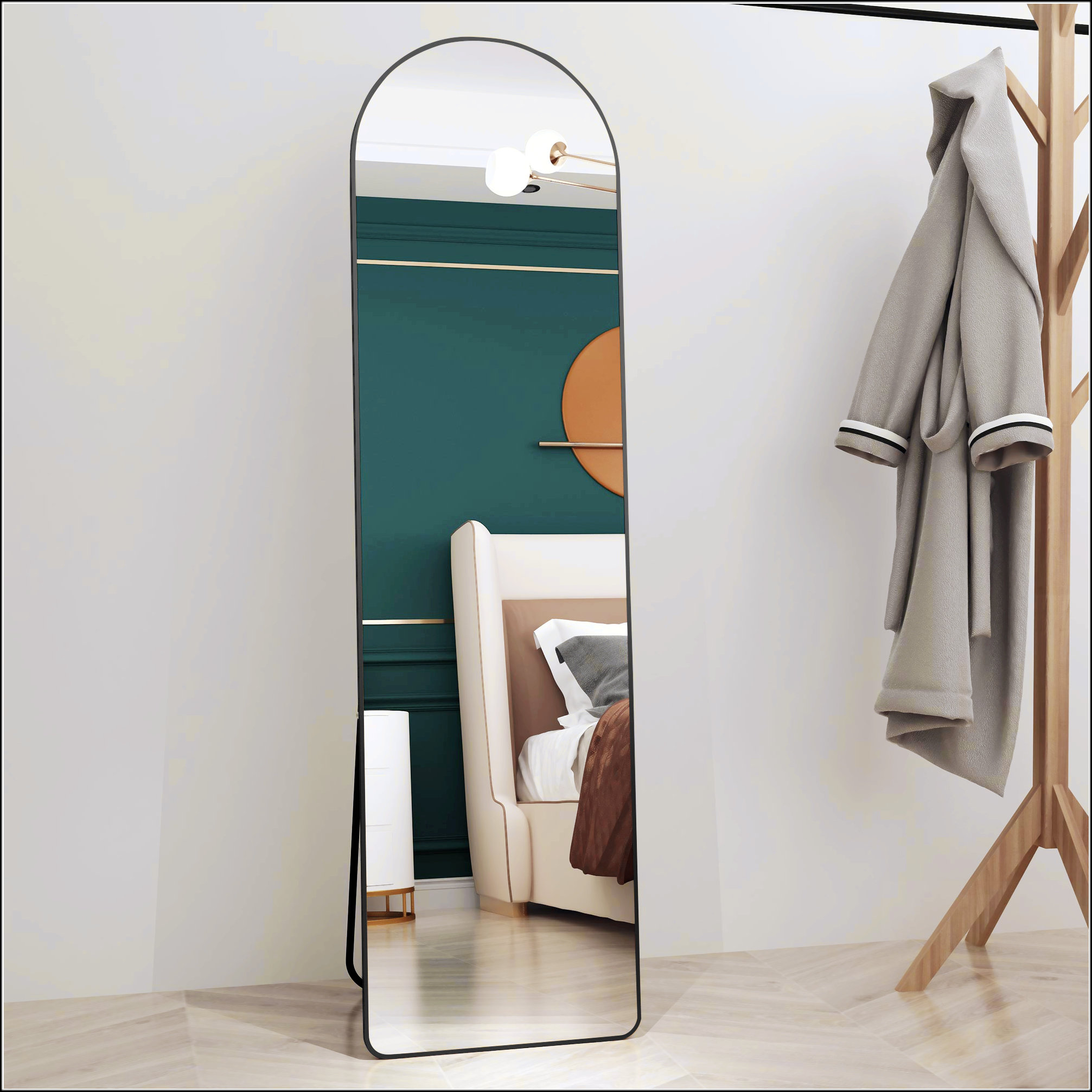 Ebern Designs The 4St Generation Of Floor Mounted Full Length Mirrors ...