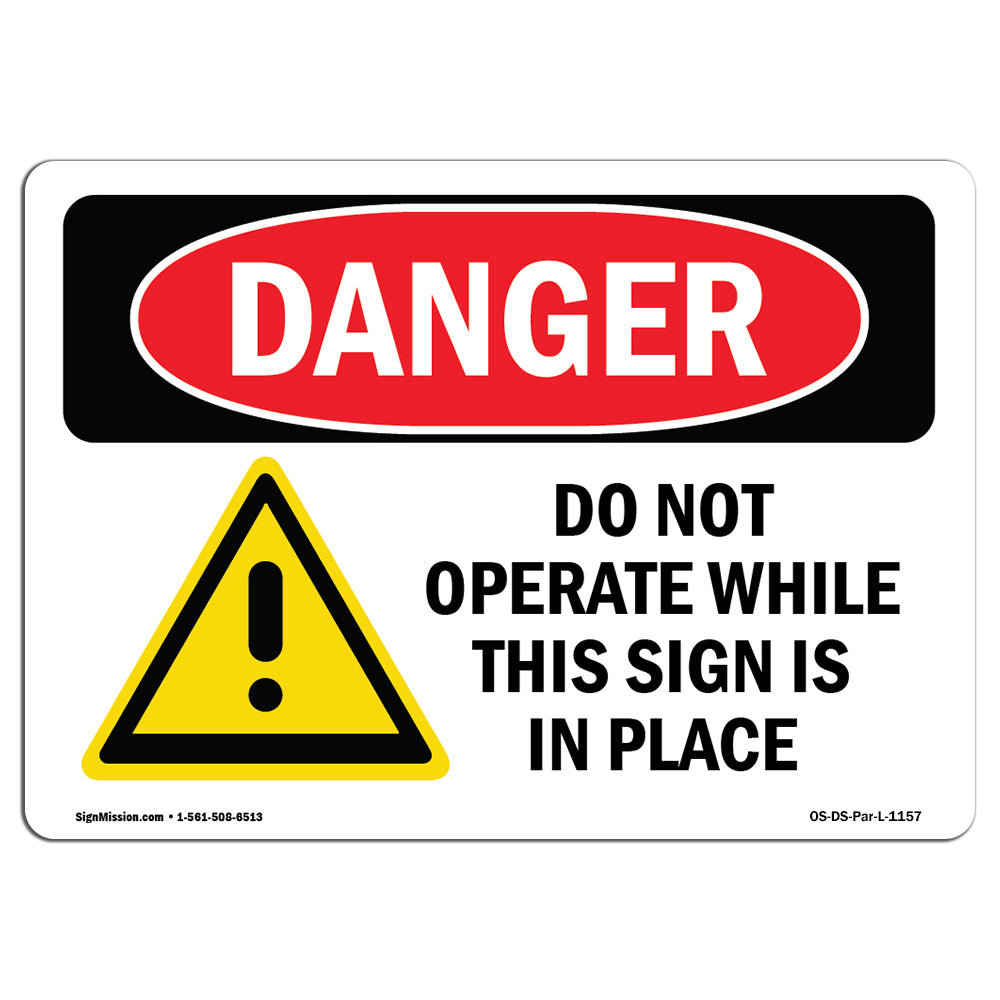 SignMission Do Not Operate While This Sign | Wayfair