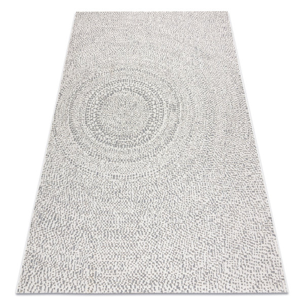 Bloomsbury Market Overshores Cream/Grey Rug | Wayfair.co.uk