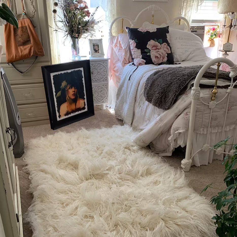 Dakota Fields Wild and Gorgeous Greek Flokati Rug. Exotic 6" natural ...