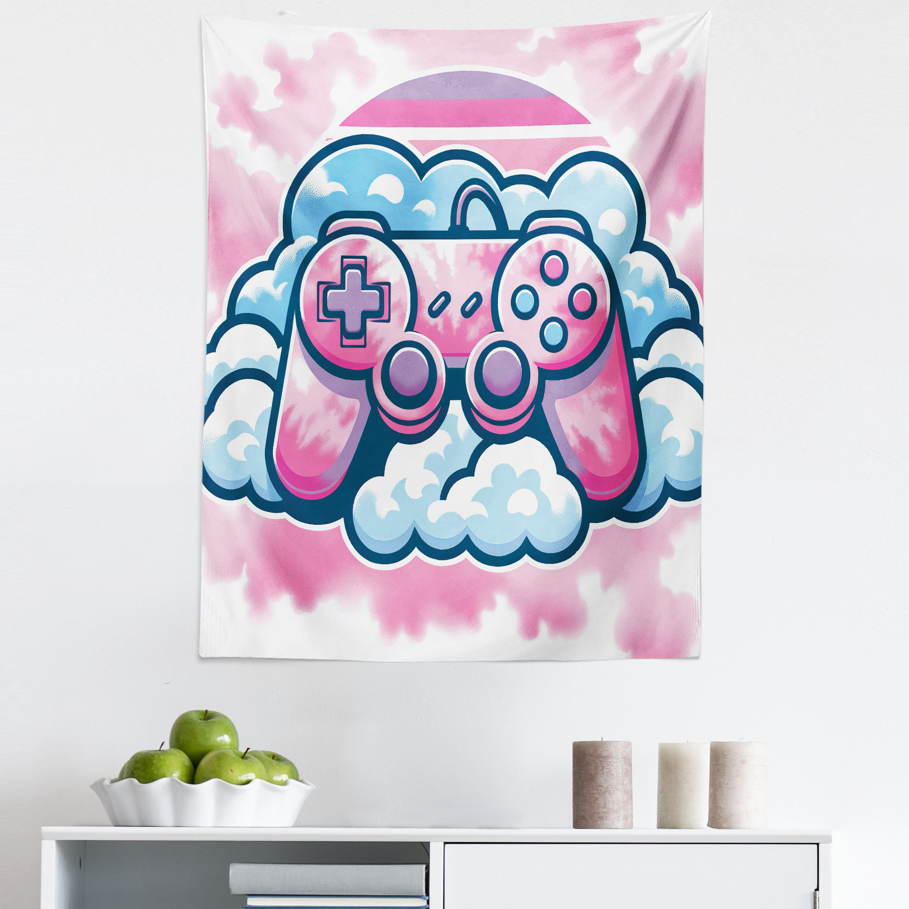 Wrought Studio™ Pink Girly Gamer Concept Controller Purple Pale Blue ...