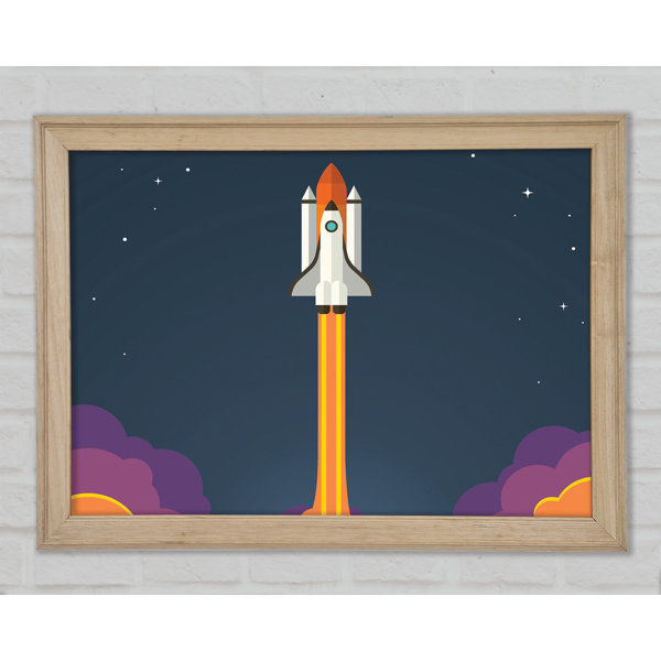 Isabelle & Max Rocket Ship Into Space - Print | Wayfair.co.uk
