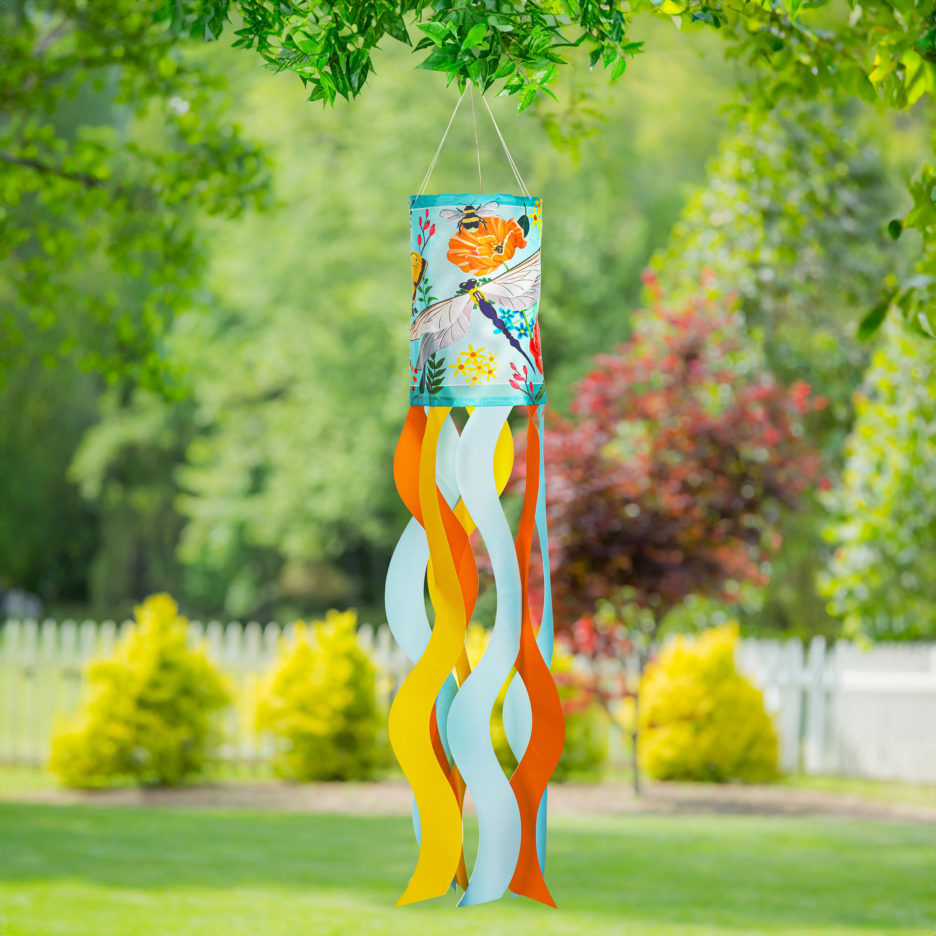 Rosalind Wheeler Greenhouse Garden Welcome Friends Sublimated Windsock ...