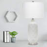 Kelly Clarkson Home Becca 29.25" White/Brush Nickel Table Lamp ...