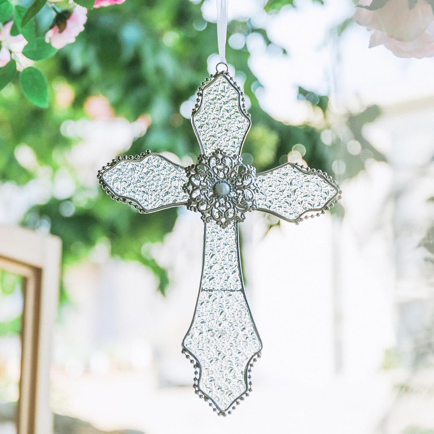 Arlmont & Co. 15 Inch Wind Chimes Outdoor-Window Hanging Crystal Glass ...