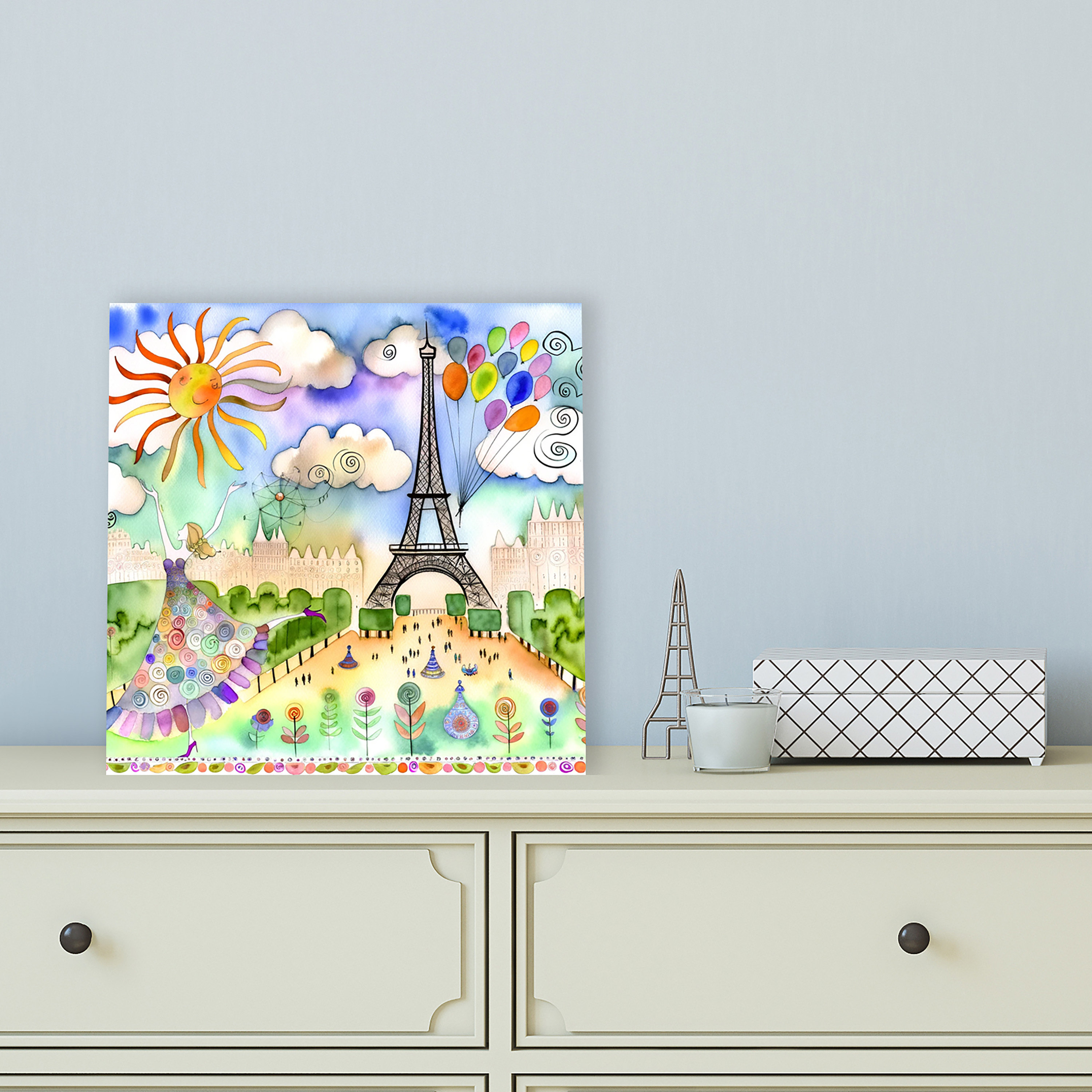 Gemma Violet Parisian Dreams: Sunlit Eiffel Tower and Whimsical Fashion ...