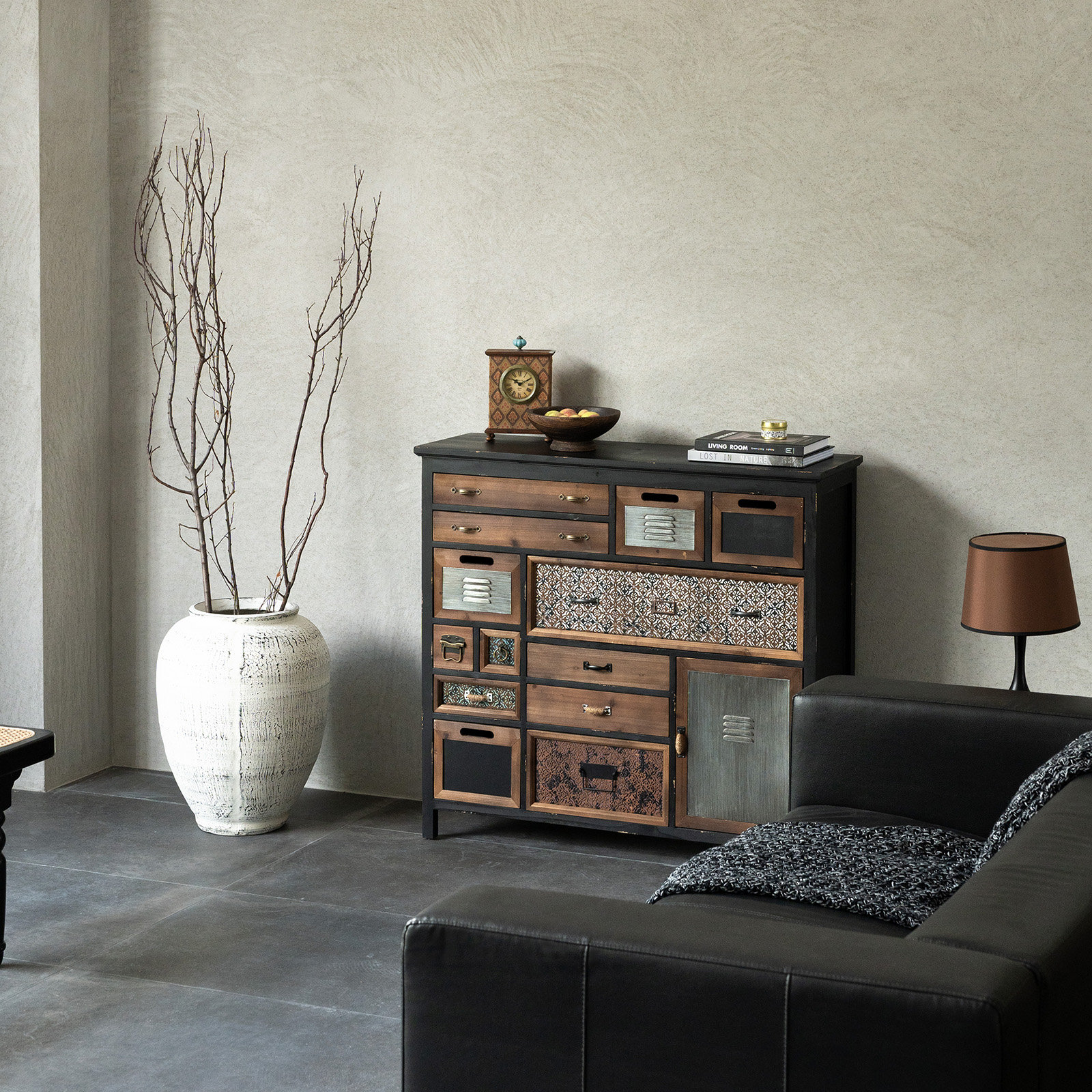 George Oliver Vintage Storage Cabinet with Multi-Drawer Organizer ...