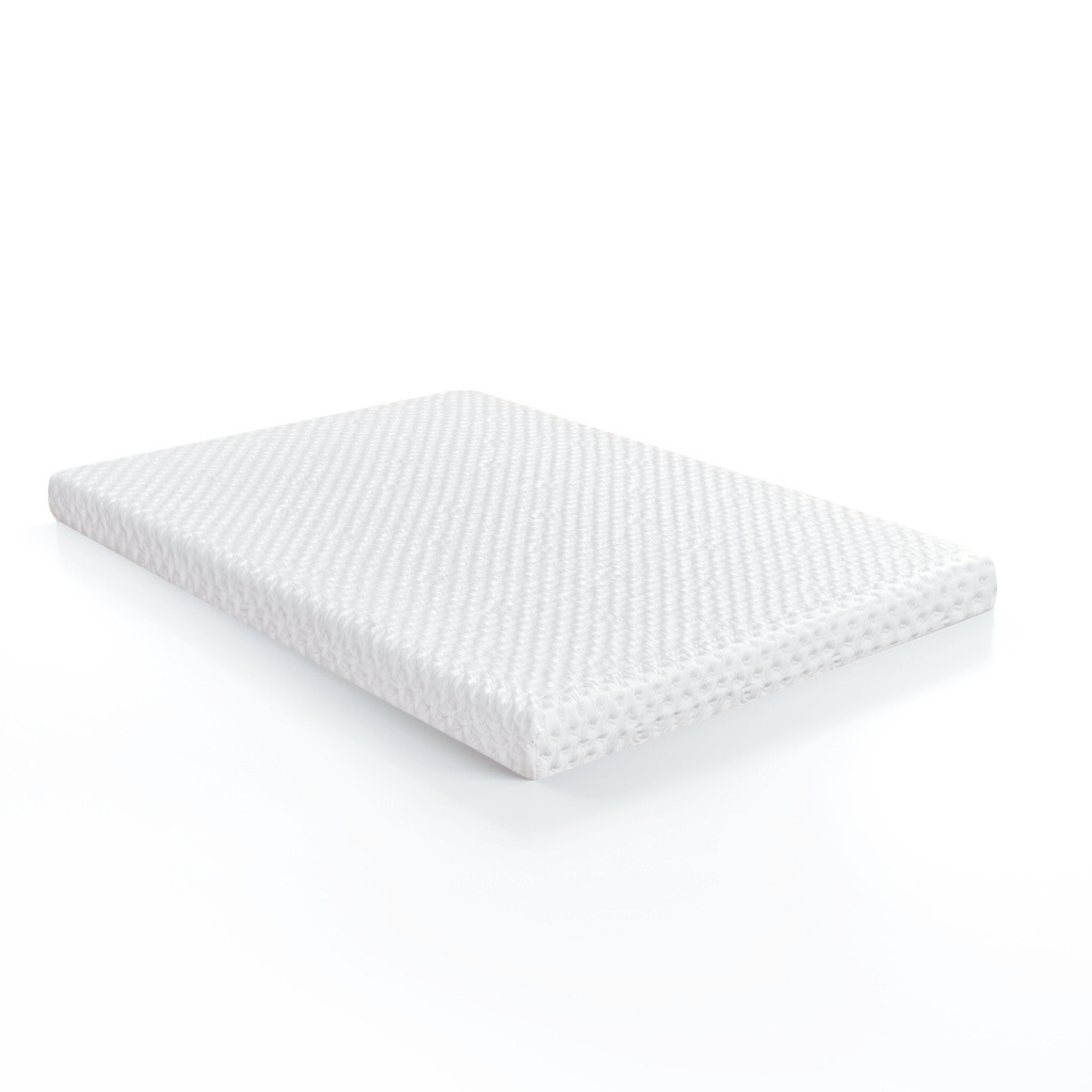 Alwyn Home 3" Medium Soft Gel Memory Foam Mattress Topper with Elegant ...