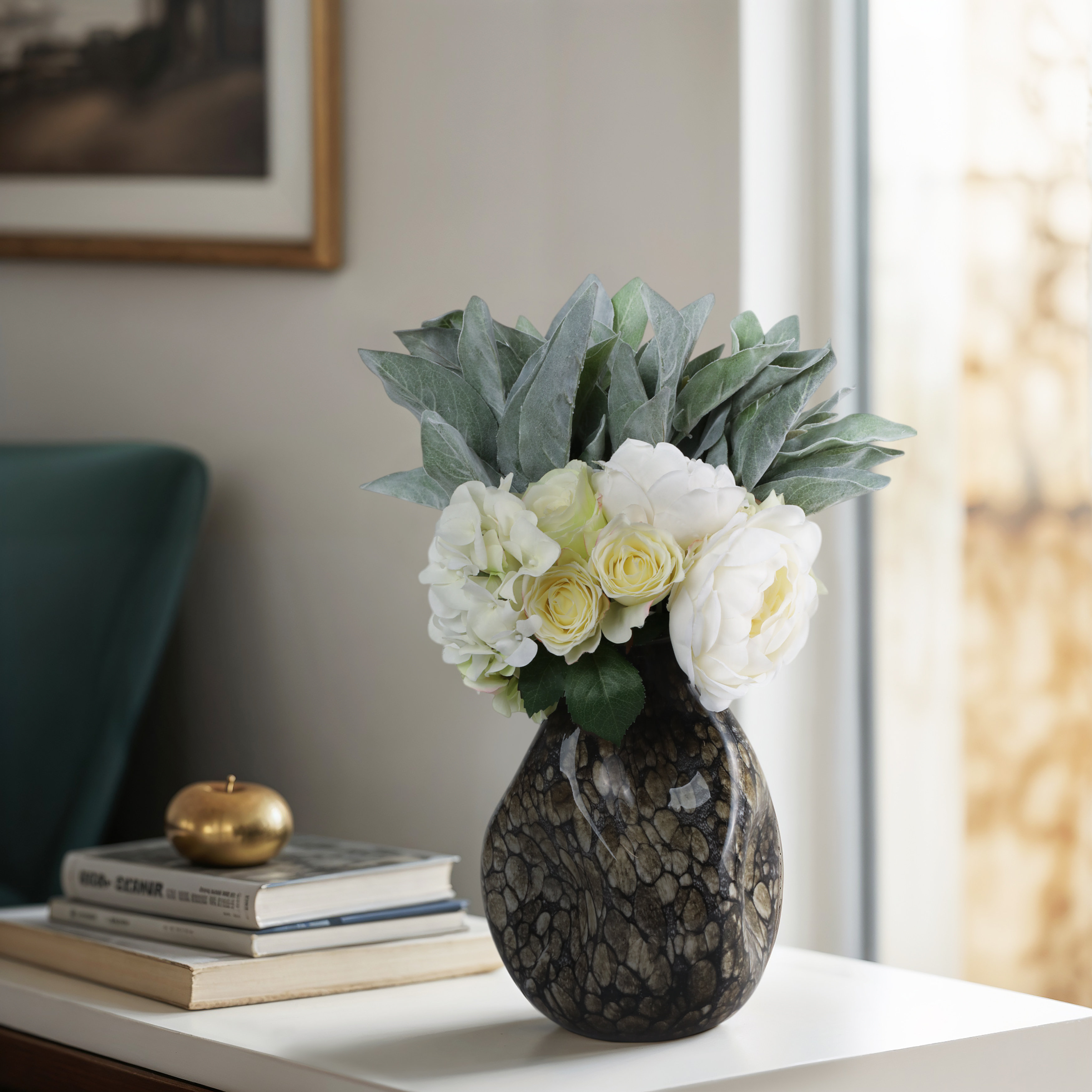 Dakota Fields Yorklyn Small Speckled Glass Vase | Wayfair