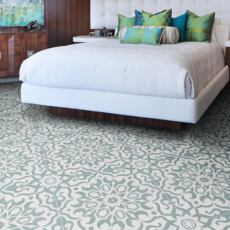 Moroccan Mosaic Atlas Handmade 8" x 8" Cement/Granite Tile & Reviews ...