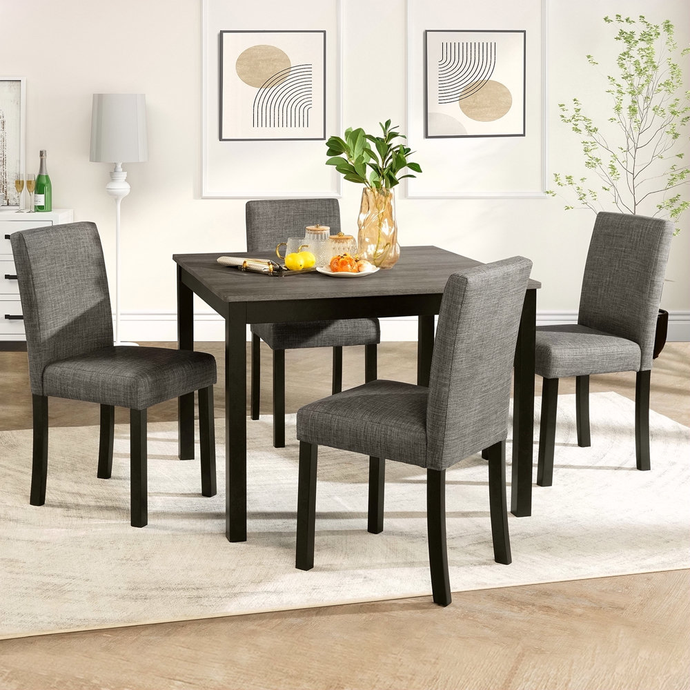 Ophelia & Co. 5-Piece Dining Table Set With 4 Chairs, Dining Table Set ...