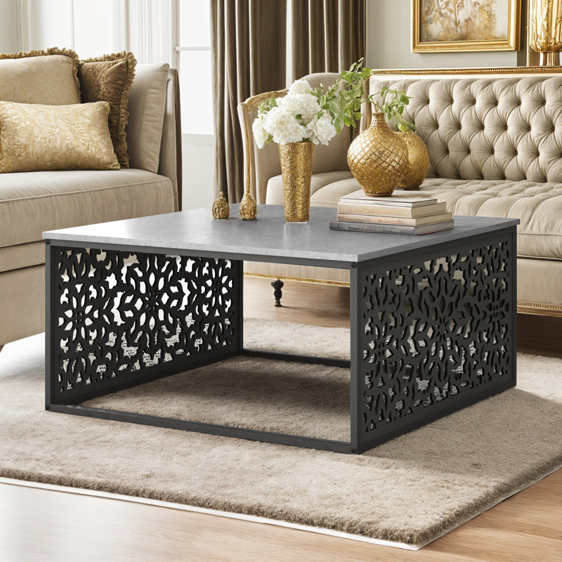 Bungalow Rose Lukasik Mandala Square Coffee Table & Reviews | Wayfair