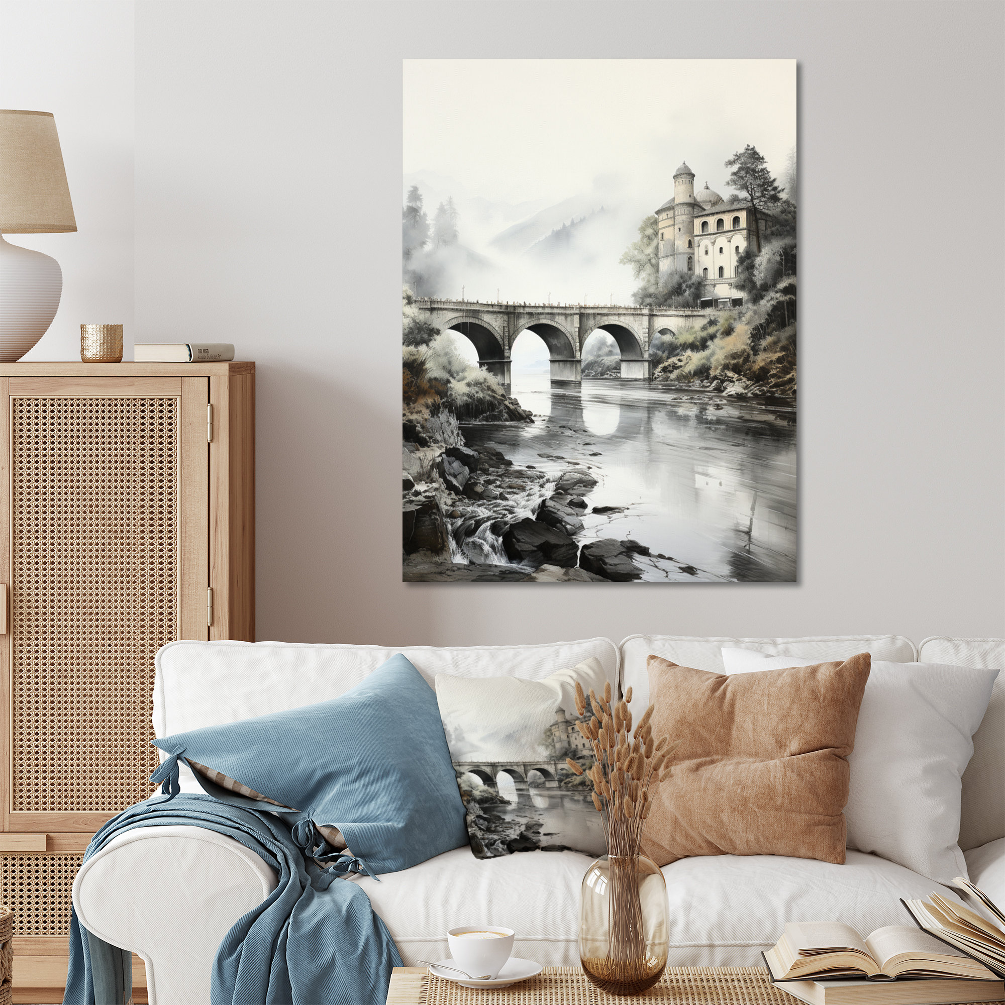 Winston Porter Grey Bridge Majestic Arch Graphite IV - Bridges Metal ...