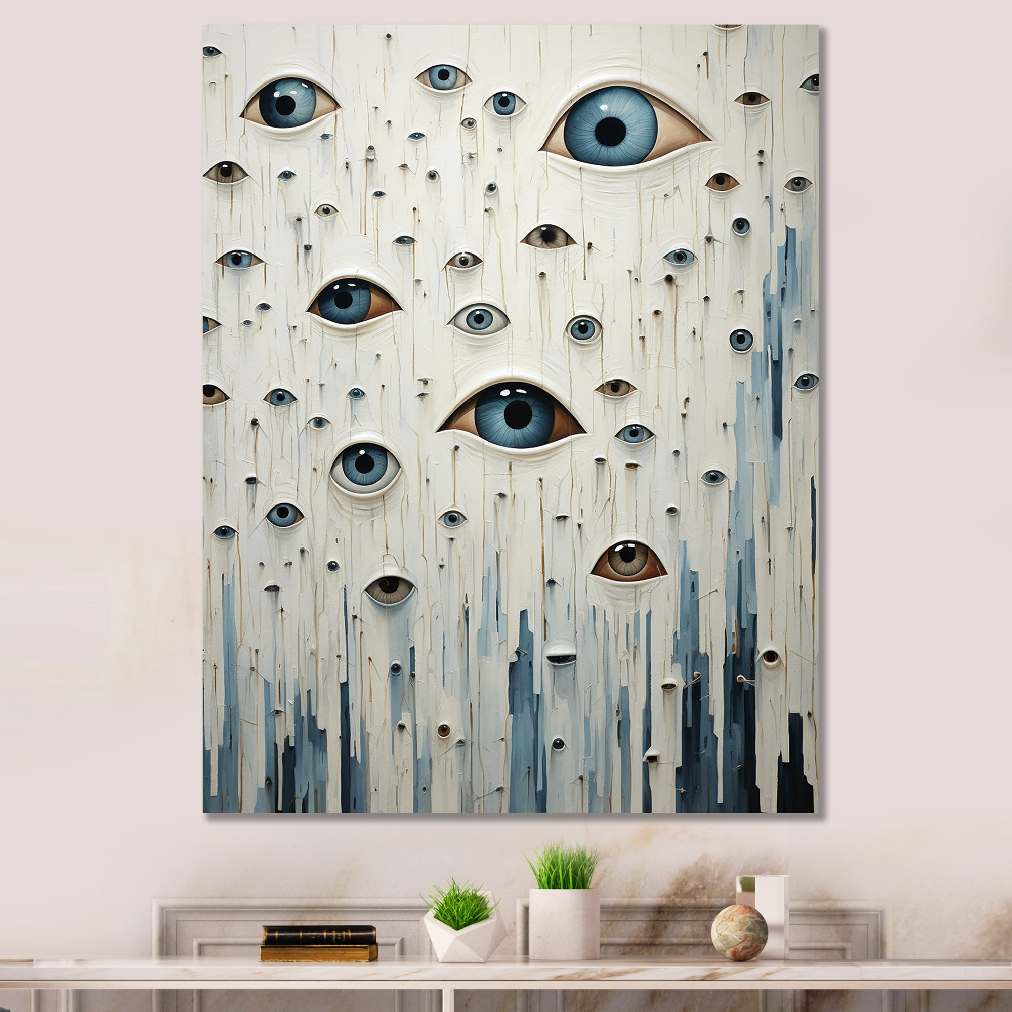 Trinx Minimalist Monster Creatures - Monsters Canvas Prints - Wayfair ...