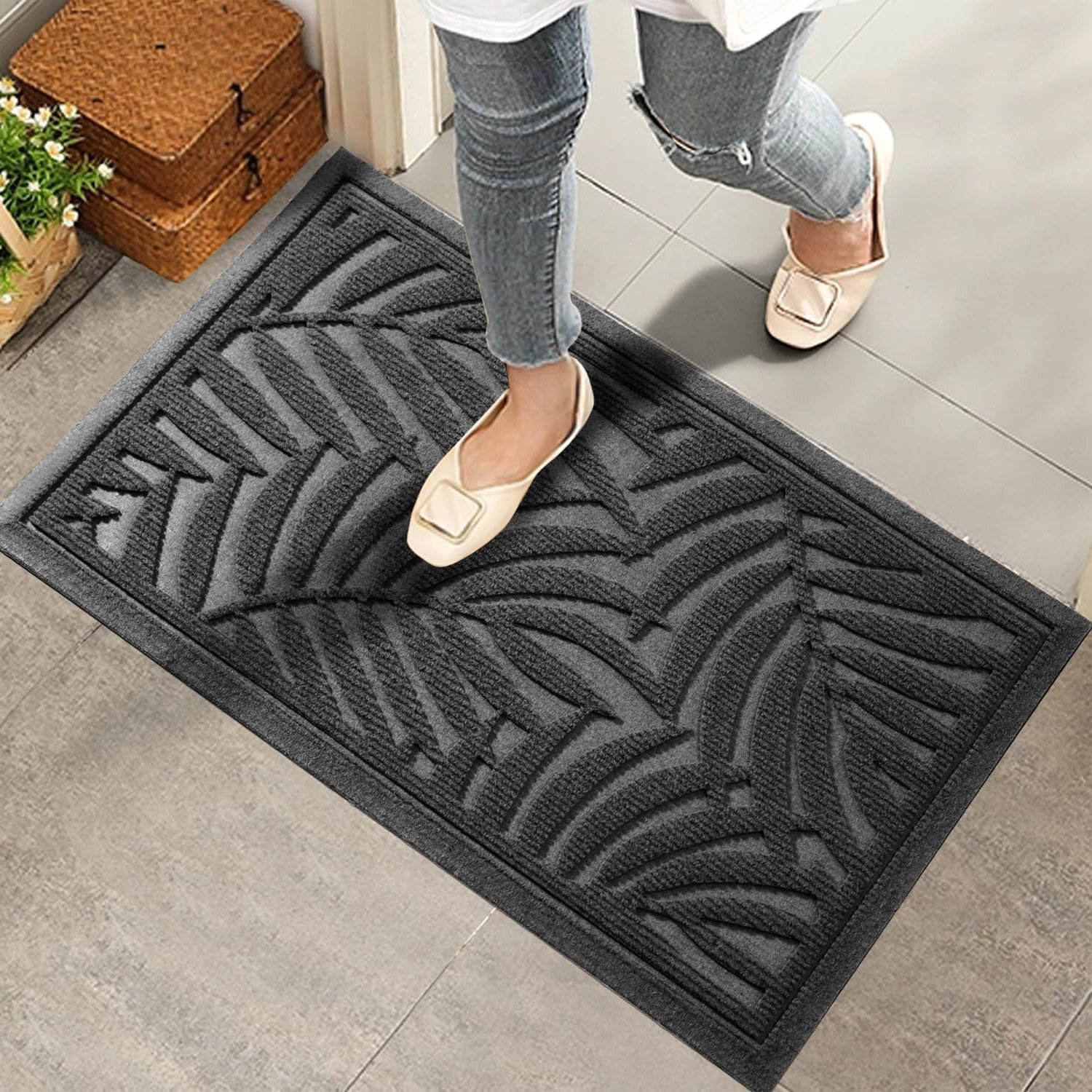 Red Barrel Studio® Medardo Non-Slip Outdoor Doormat | Wayfair