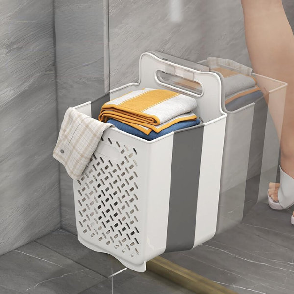 Rebrilliant Wall-Mounted Laundry Basket | Wayfair