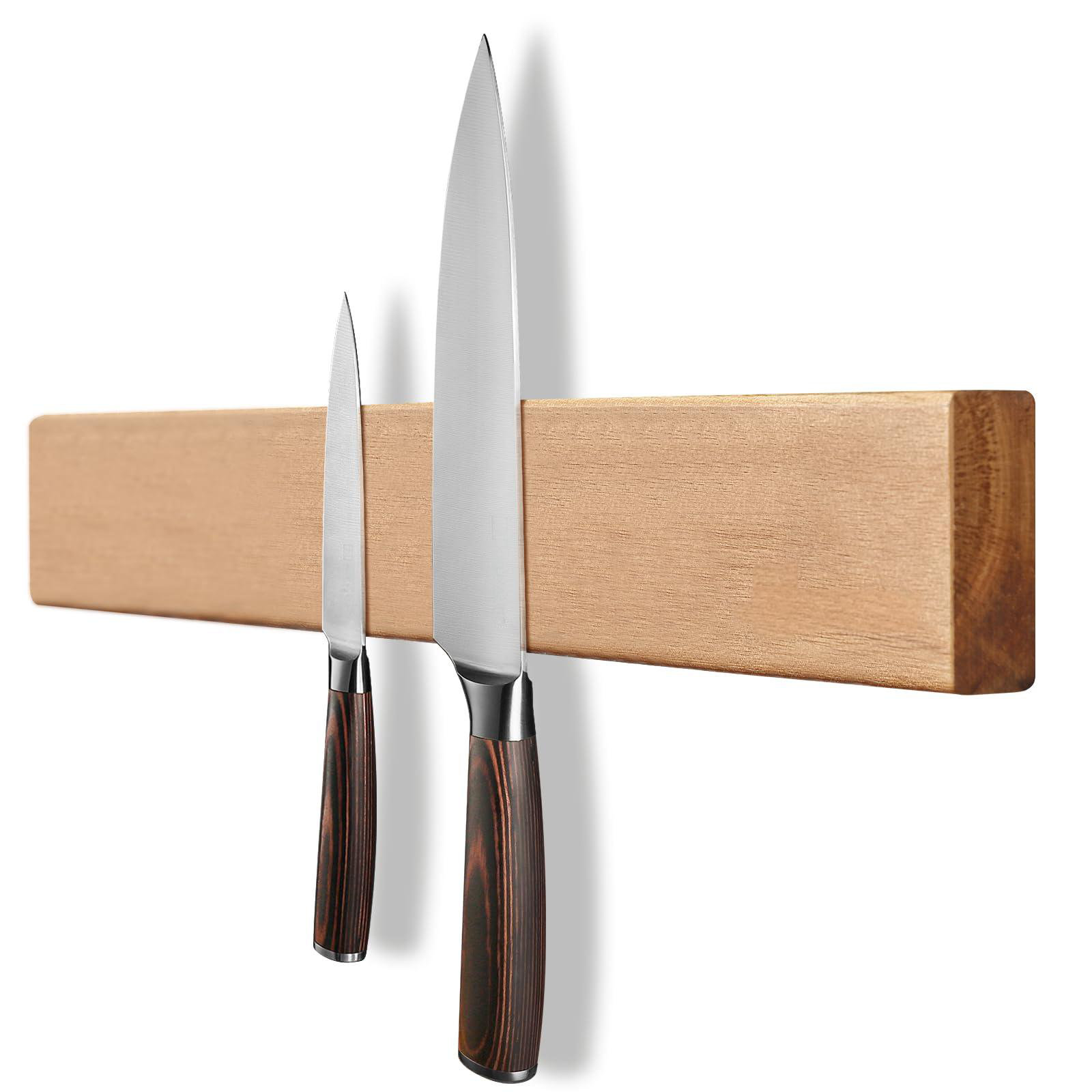 BOJUNTAN Magnétique porte-couteaux pour le mur 16 pouces en bois d ...