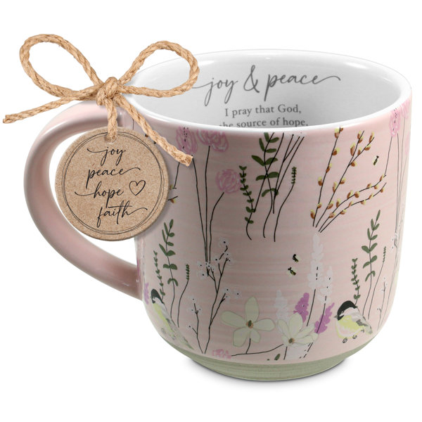 Trinx Hemmelgarn Coffee Mug Spring Garden Joy Peace 17 Oz & Reviews ...