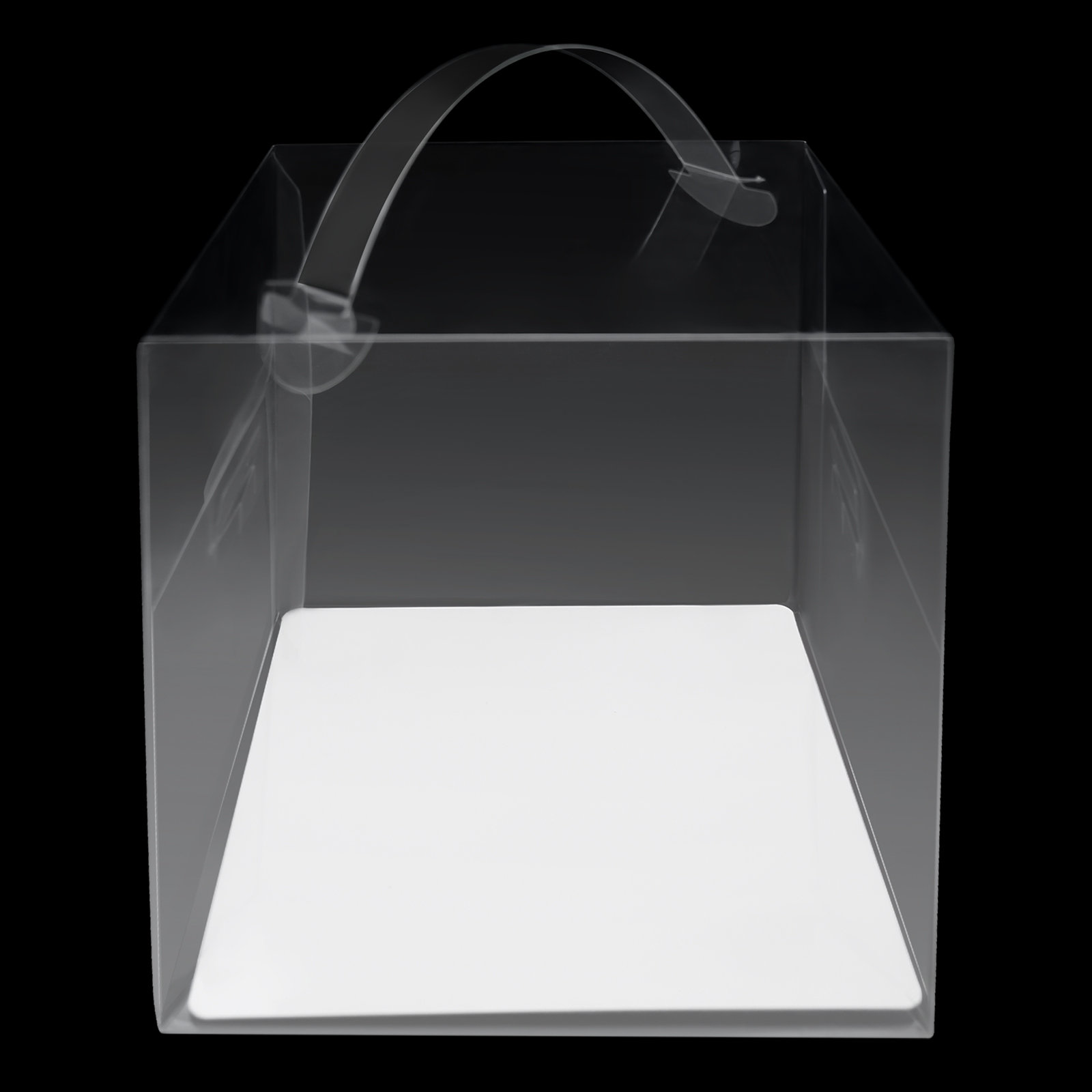 JOYDING Set Of 50 Clear Cake Boxes Rectangle Cake Carrier Cake Carrier ...