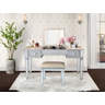 House of Hampton® Mirrored Vanities Desk With Drawers, Bedroom Makeup ...