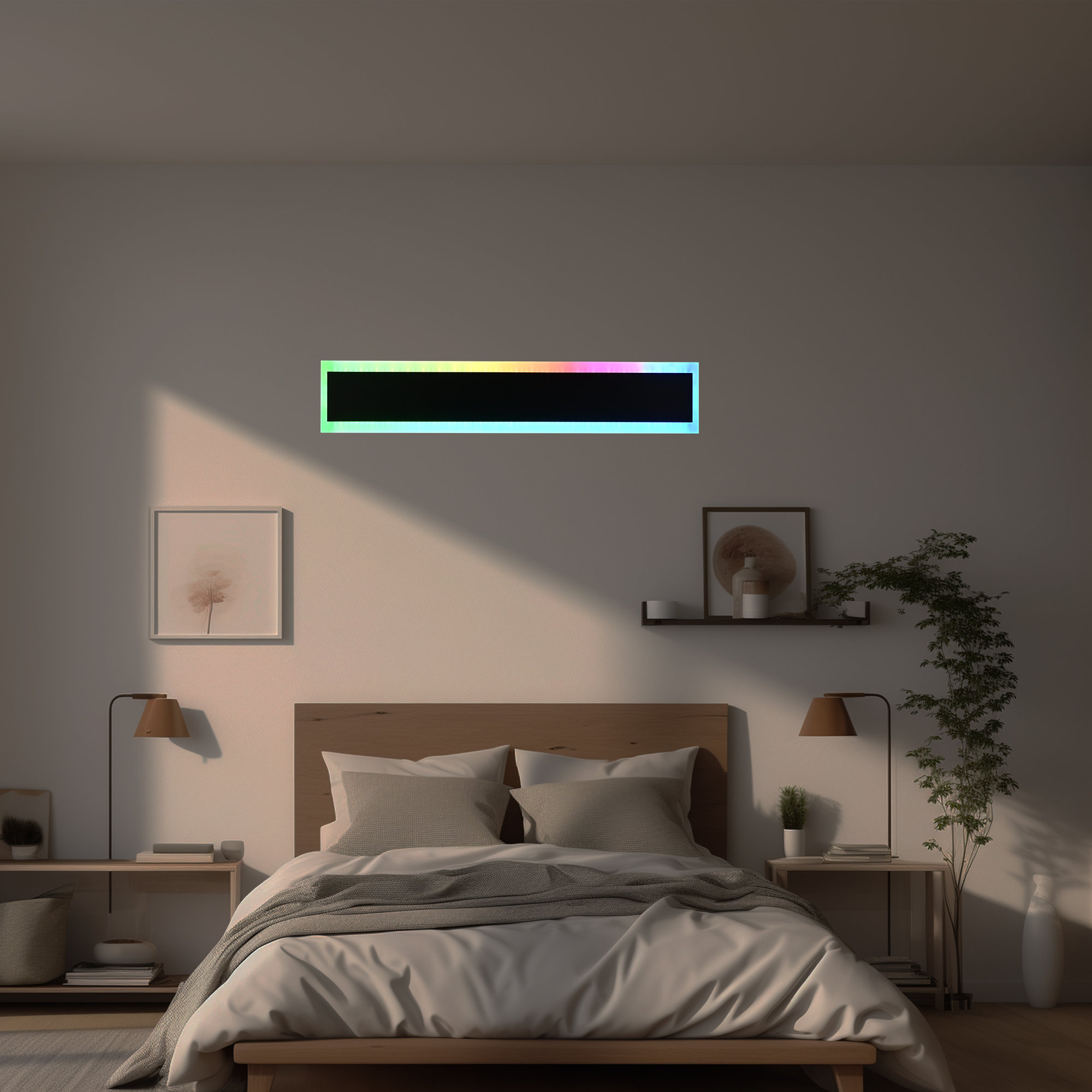 Orren Ellis Modern Outdoor Light Fixture, Modern RGB Outdoor Wall Light ...