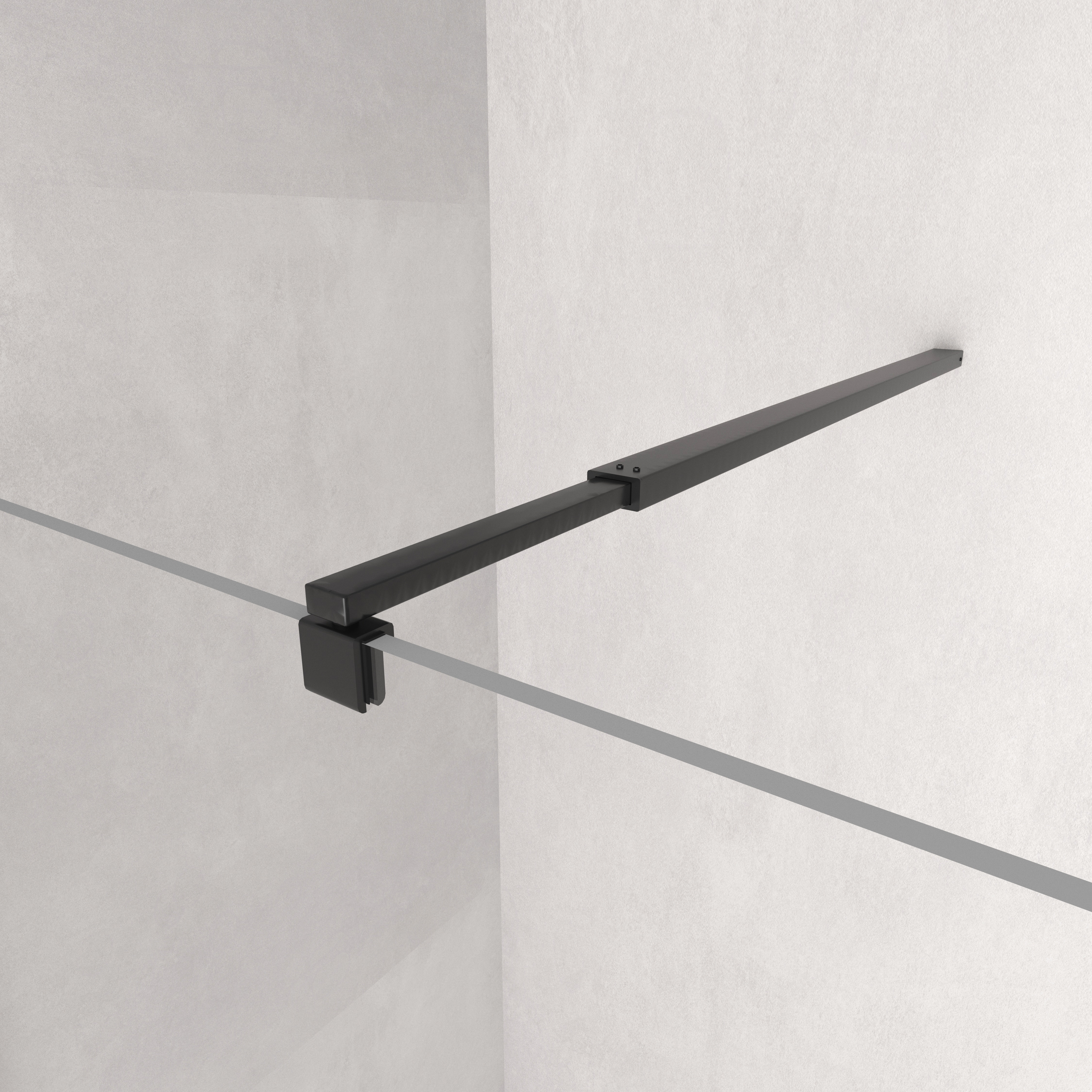 Symple Stuff Shower Screen Support Bar-adjustable 750mm To 1350mm, Fits ...