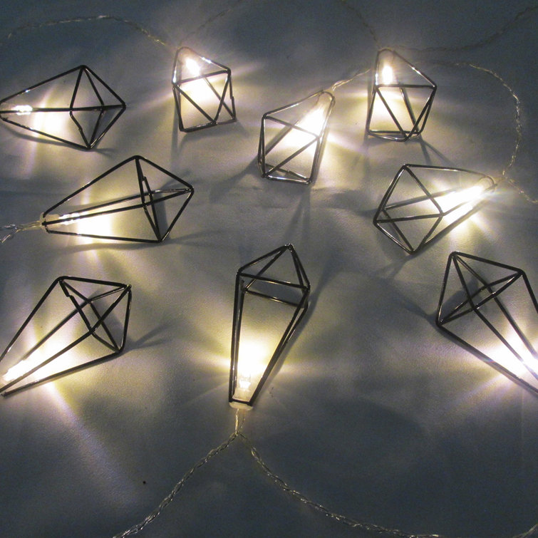 17 Stories Indoor 10 - Bulb 6'' Battery Powered LED Novelty String ...