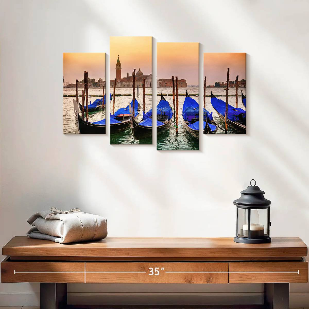 Ebern Designs Mehar Venice Gondolas Sunset | Wayfair