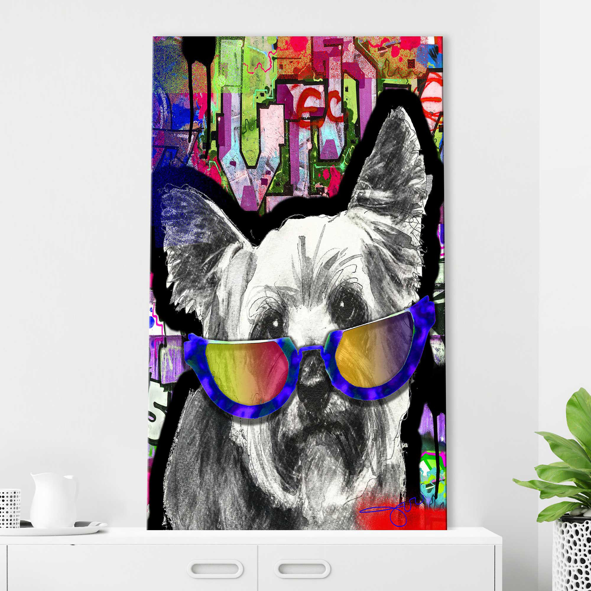 Trinx Yorkie (Vertical) by By Jodi - Graphic Art - Wayfair Canada