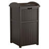 Suncast 73 Gallons Water Resistant Resin Lockable Deck Box in Brown ...