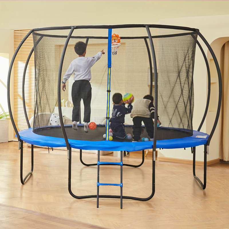 VEVOR Round Backyard Trampoline with Safety Enclosure & Reviews | Wayfair