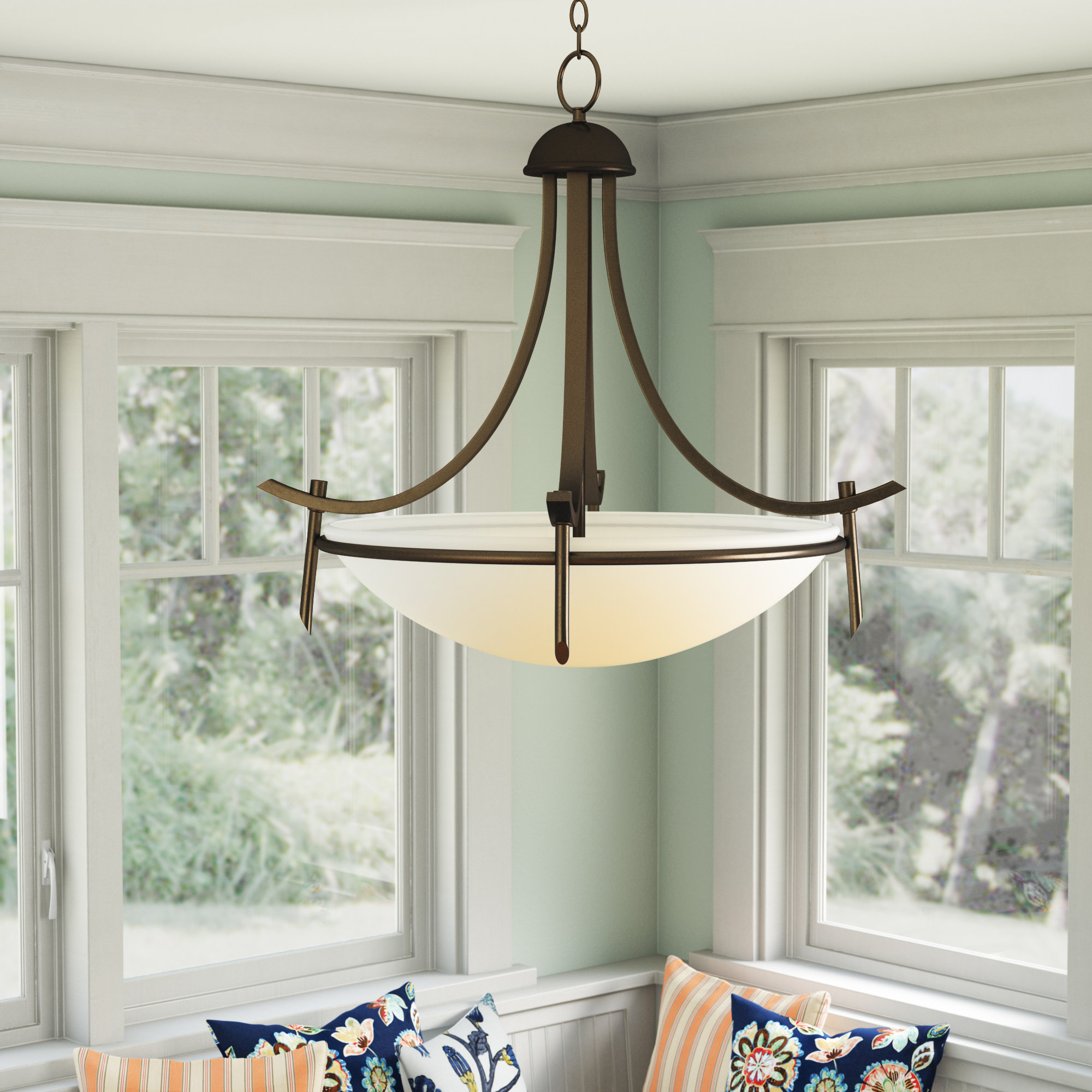 Lark Manor™ Baronne 3 - Light Single Bowl Pendant & Reviews | Wayfair