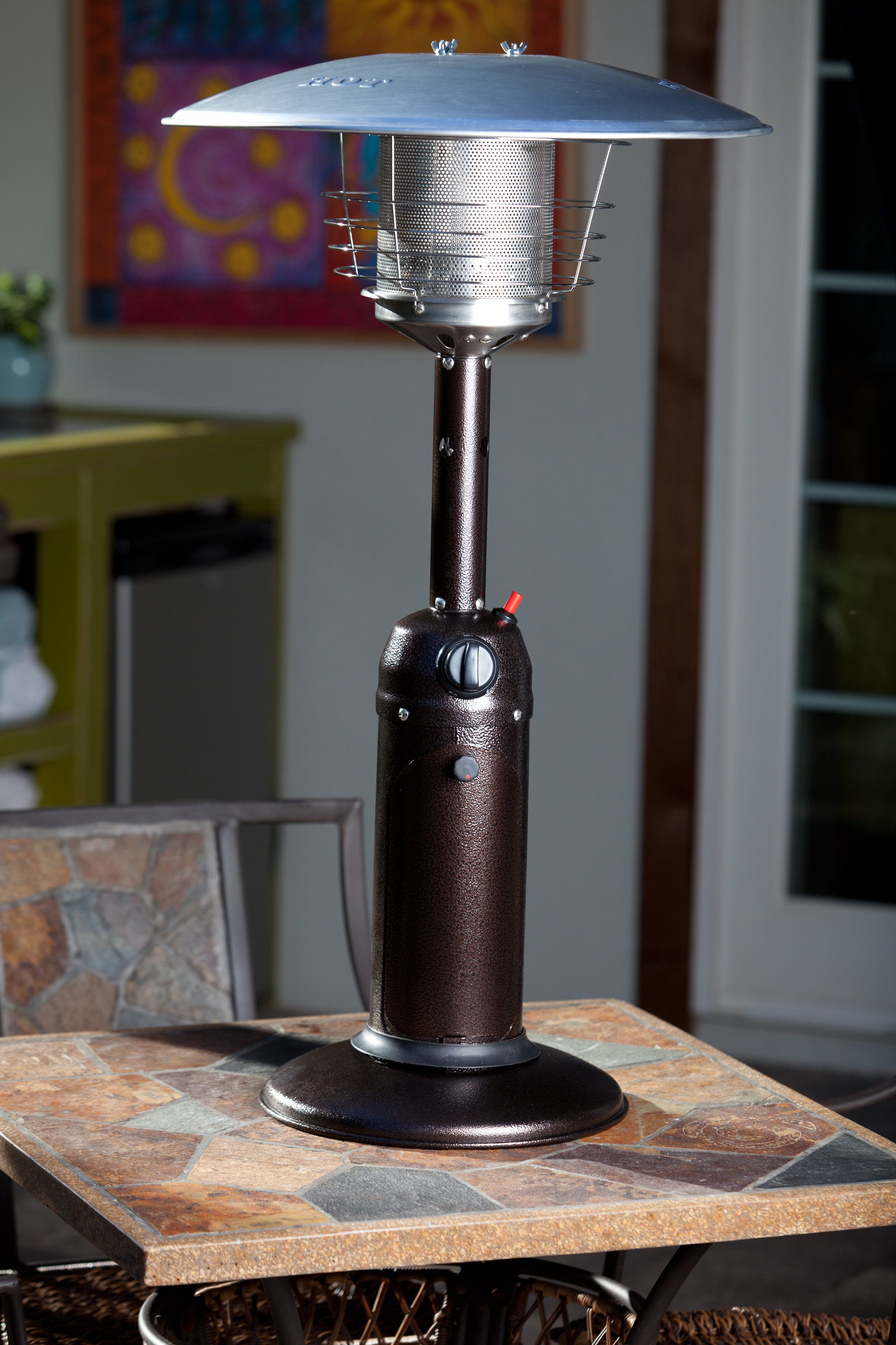 Fire Sense Portable Tabletop Patio Heater For Outdoor Lightweight ...