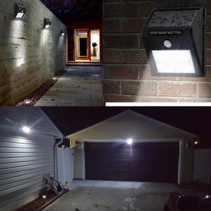 Aptoco Black 16 - Head LED Solar Powered Dusk to Dawn Outdoor Security ...