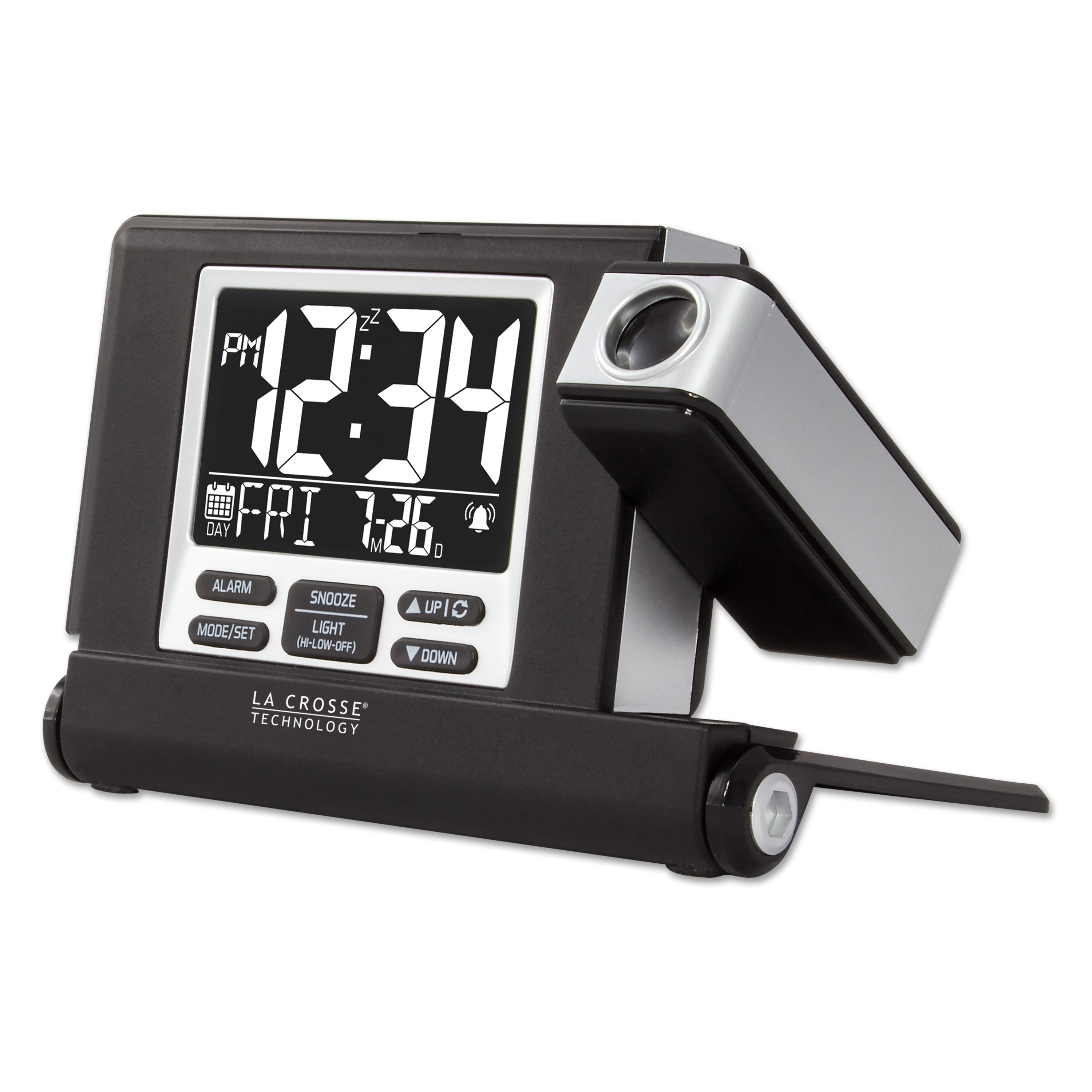 La Crosse Technology Digital Electric Tabletop Clock with Alarm in ...