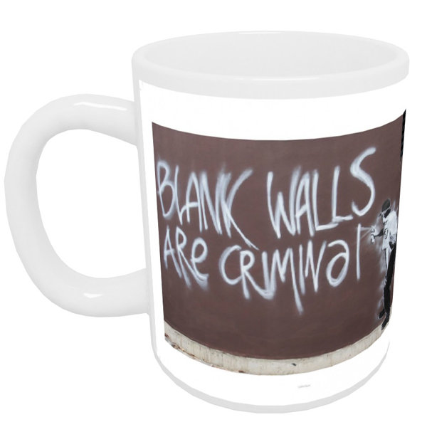 Happy Larry Kenzie Blank Walls are Criminal Mug | Wayfair.co.uk