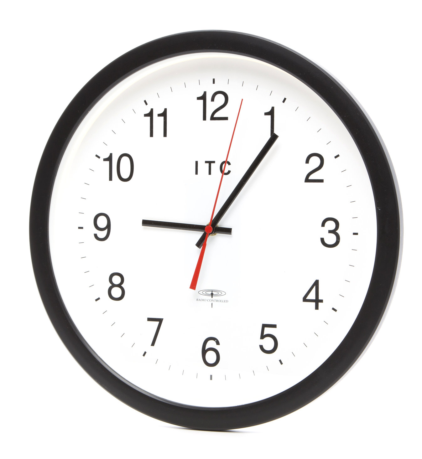 Symple Stuff ITC Round Plastic Wall Clock 14 Inches - Black & Reviews ...
