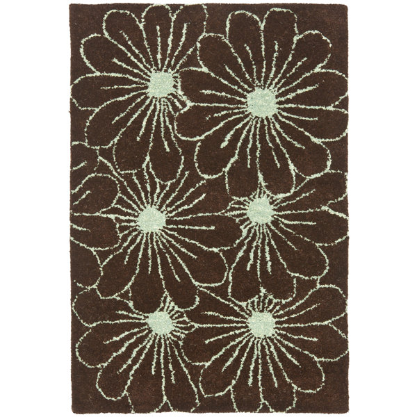 Red Barrel Studio® Avayah Soho Hand Tufted Wool And Viscose Floral Rug ...