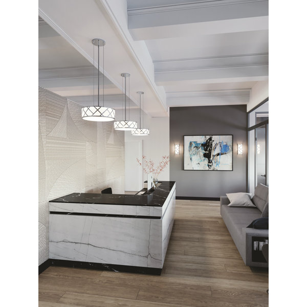 Wrought Studio Jotunheim 2 - Light Nickel LED Single Pendant | Wayfair