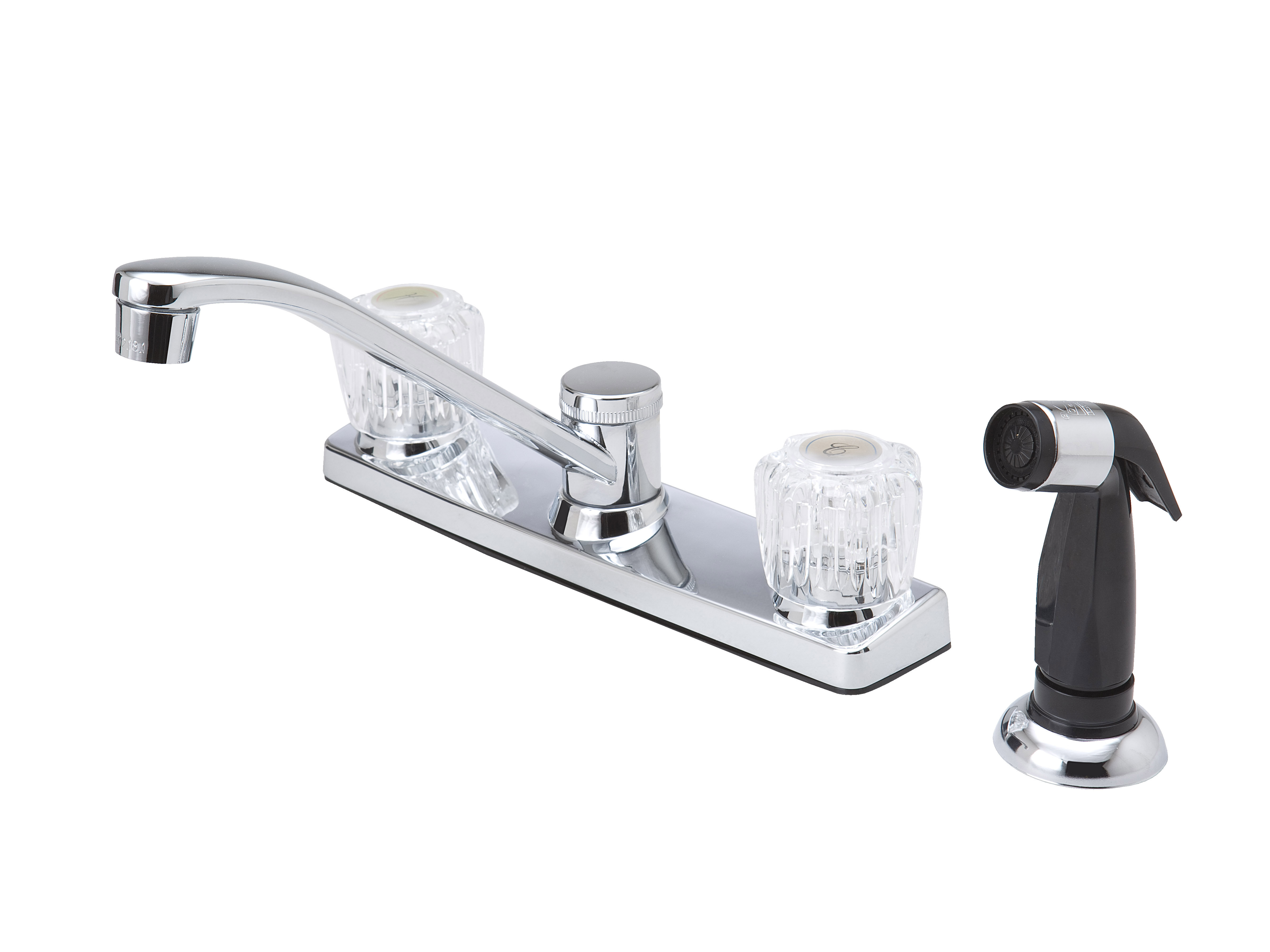 BK Products Kitchen Faucet with Side Spray | Wayfair