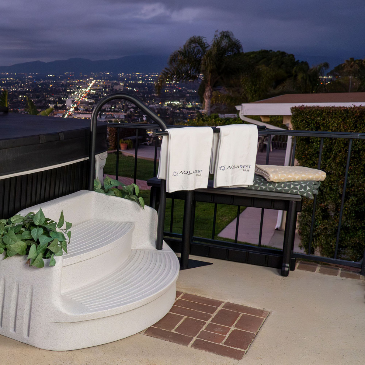 AquaRest Spas, powered by Jacuzzi® pumps Hot Tub Towel Bar & Reviews ...