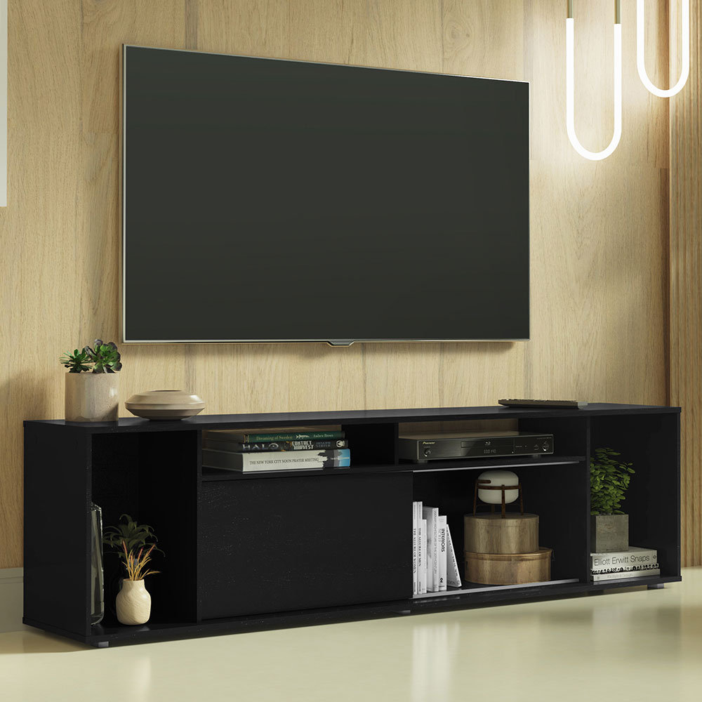Latitude Run® Chemene Large Entertainment Center with 1 Sliding Door, 5 ...