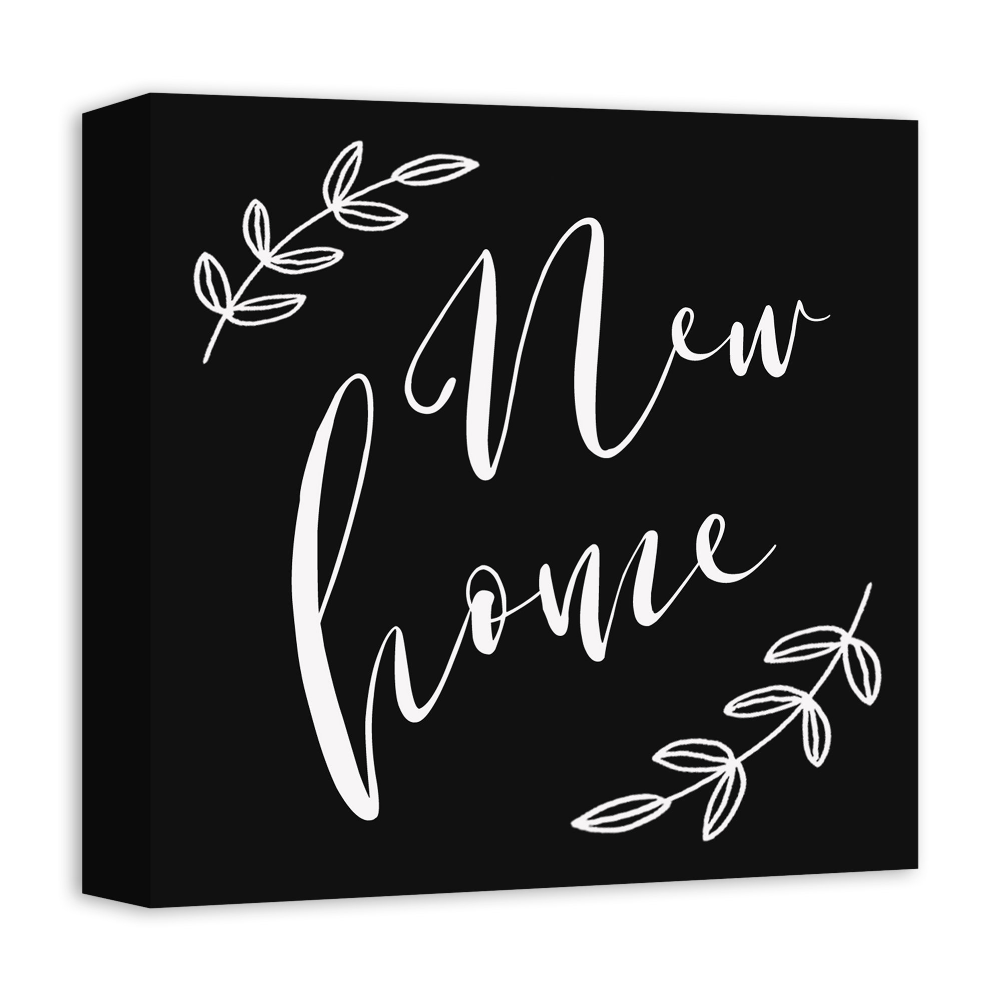 Wrought Studio 'New Home' - Picture Frame Textual Art Print on Canvas ...