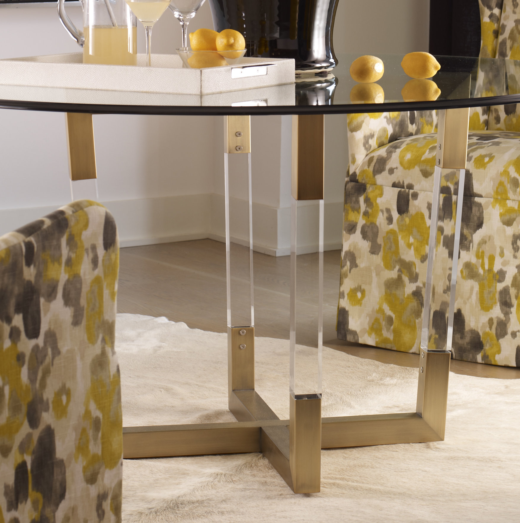 Century Metal/Acrylic Dining Table Base | Perigold