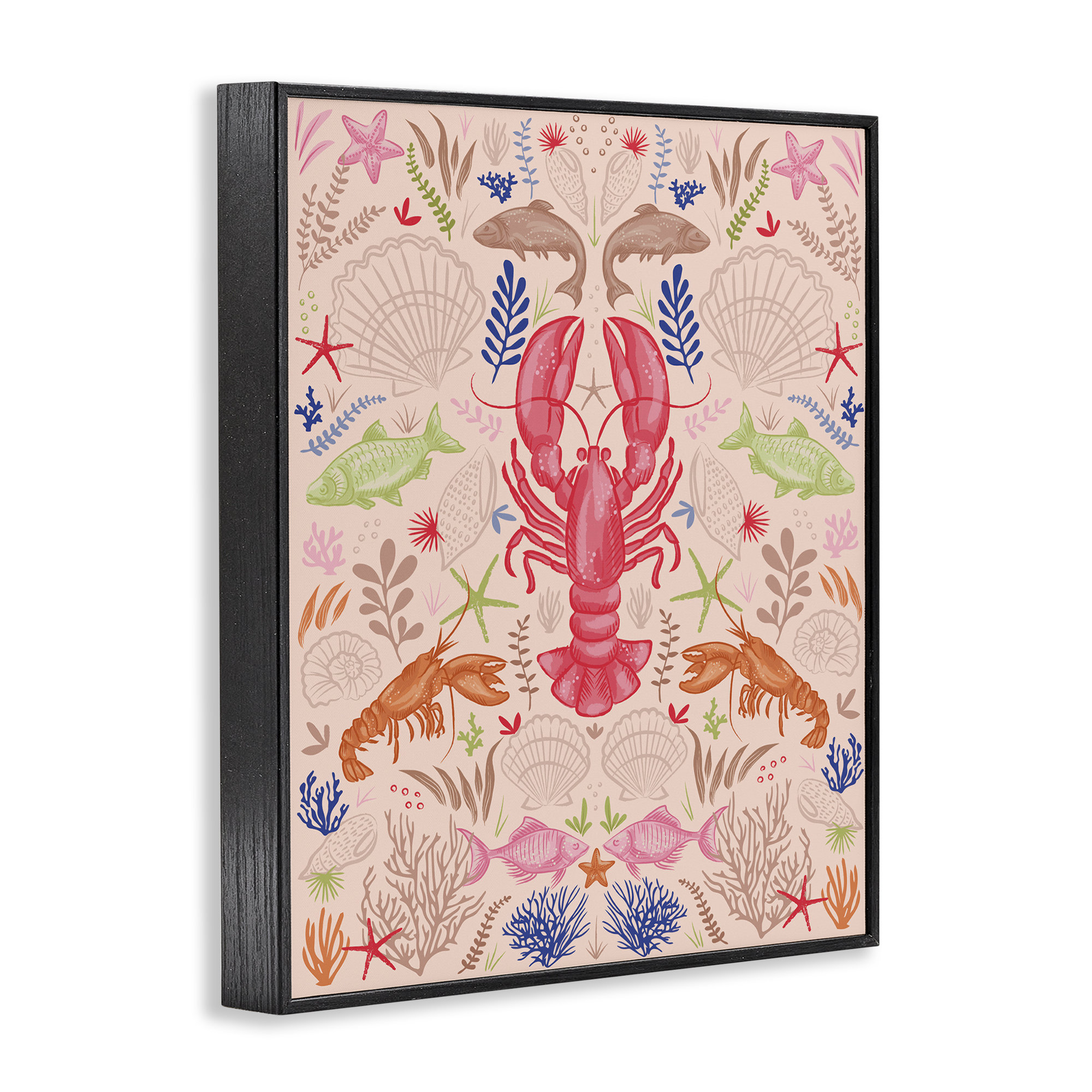 Highland Dunes Symmetrical Sea Life Giclee Art by Lisa Perry ...