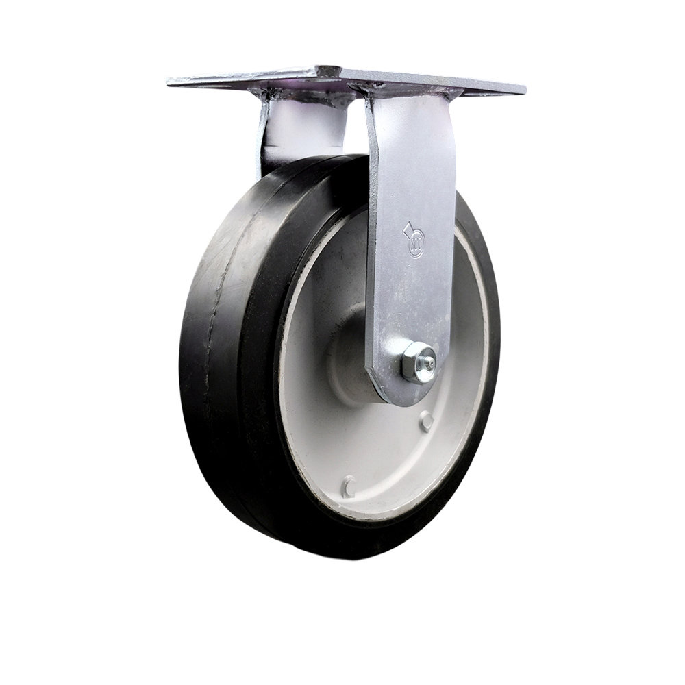 Service Caster Heavy Duty Rubber on Aluminum Caster | Wayfair