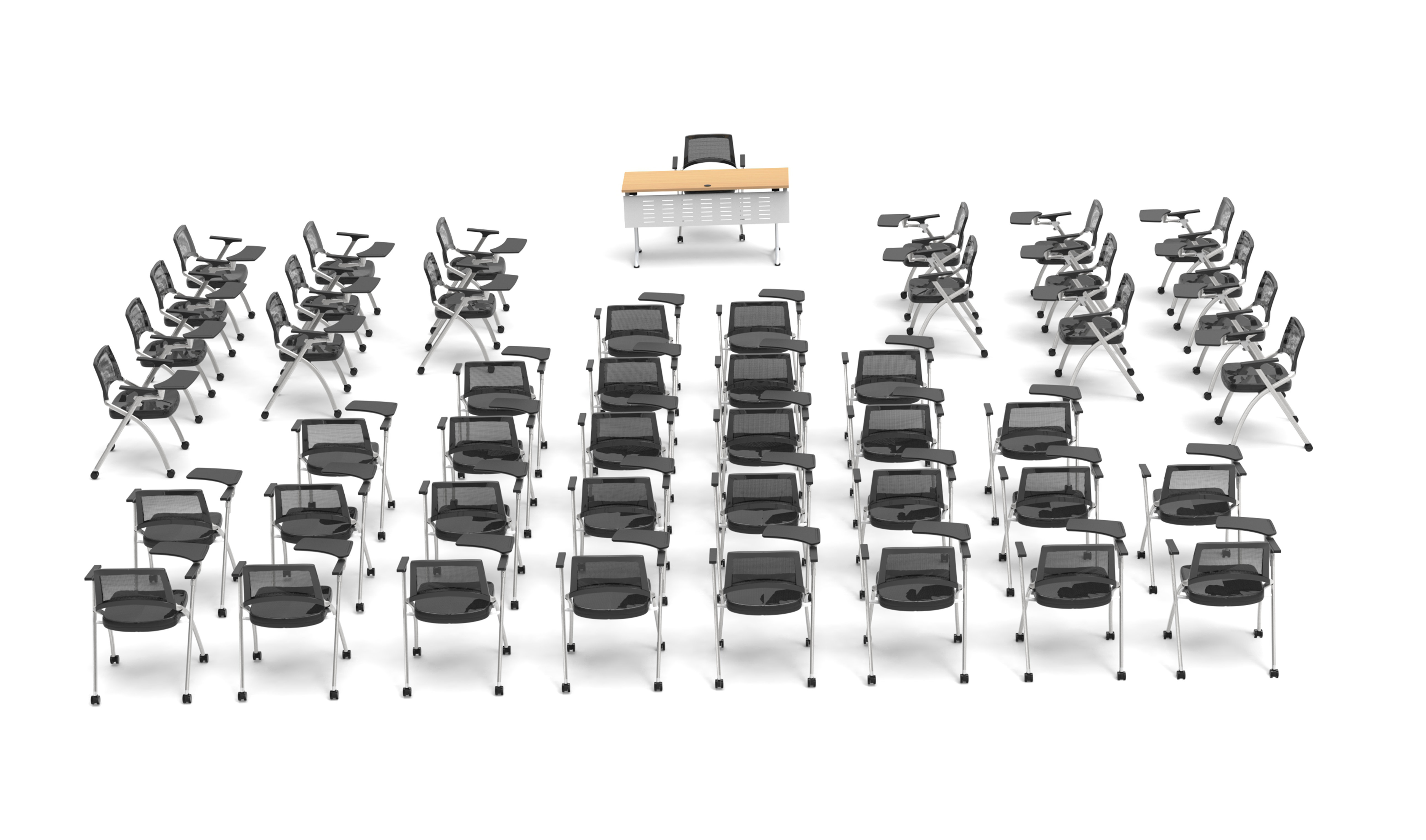 Team Tables Training Table and Chair Set with Modesty Panel | Wayfair