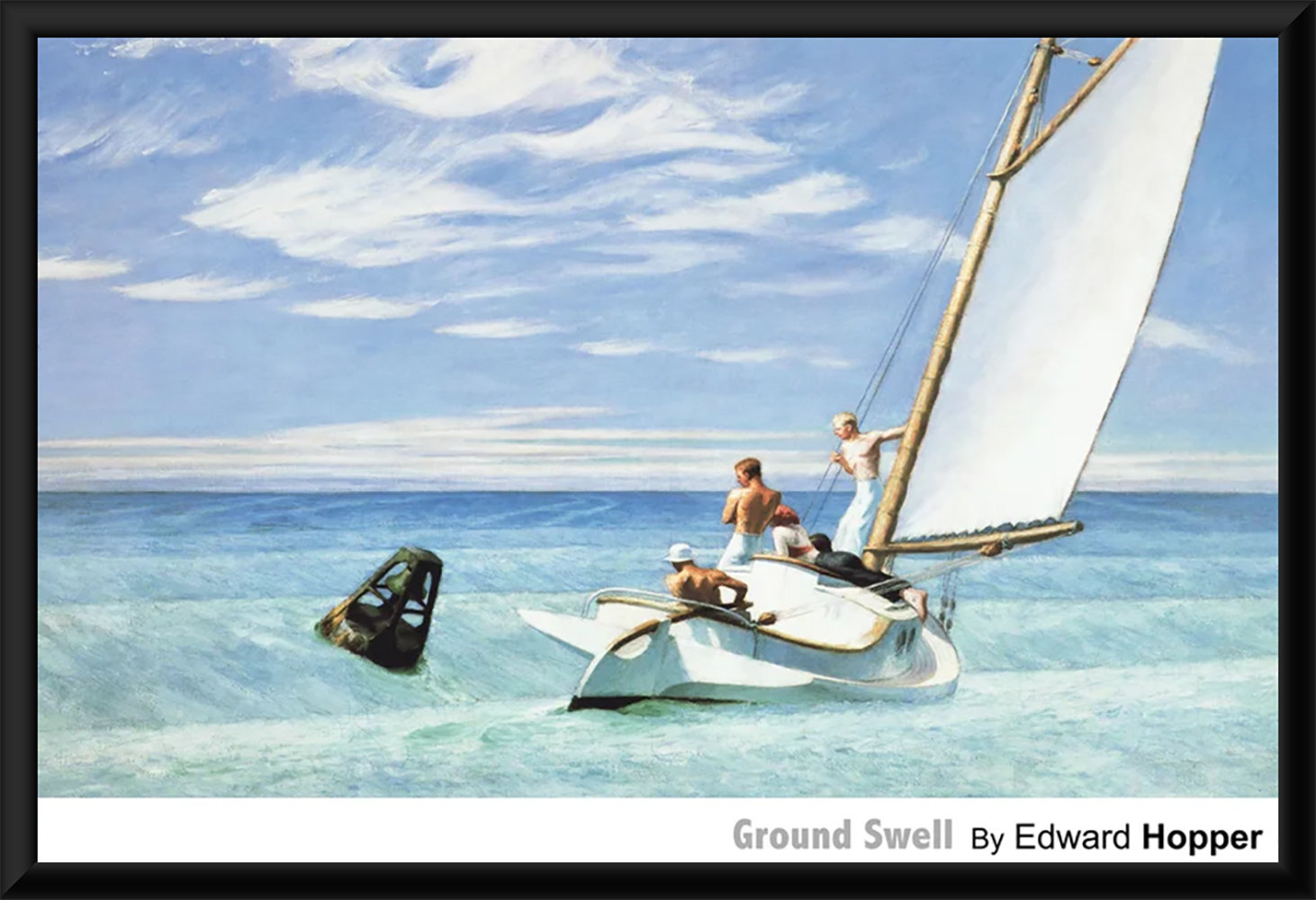 Vault W Artwork Sailing Bouy by Edward Hopper - Graphic Art Print on ...